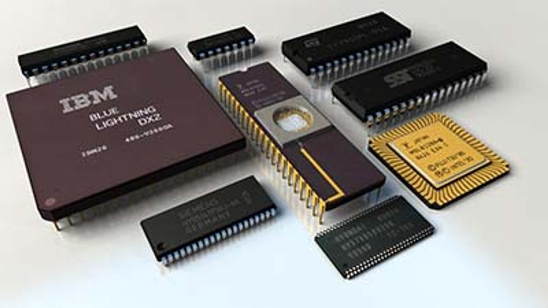 Computer Chips Cpus Ram Obj