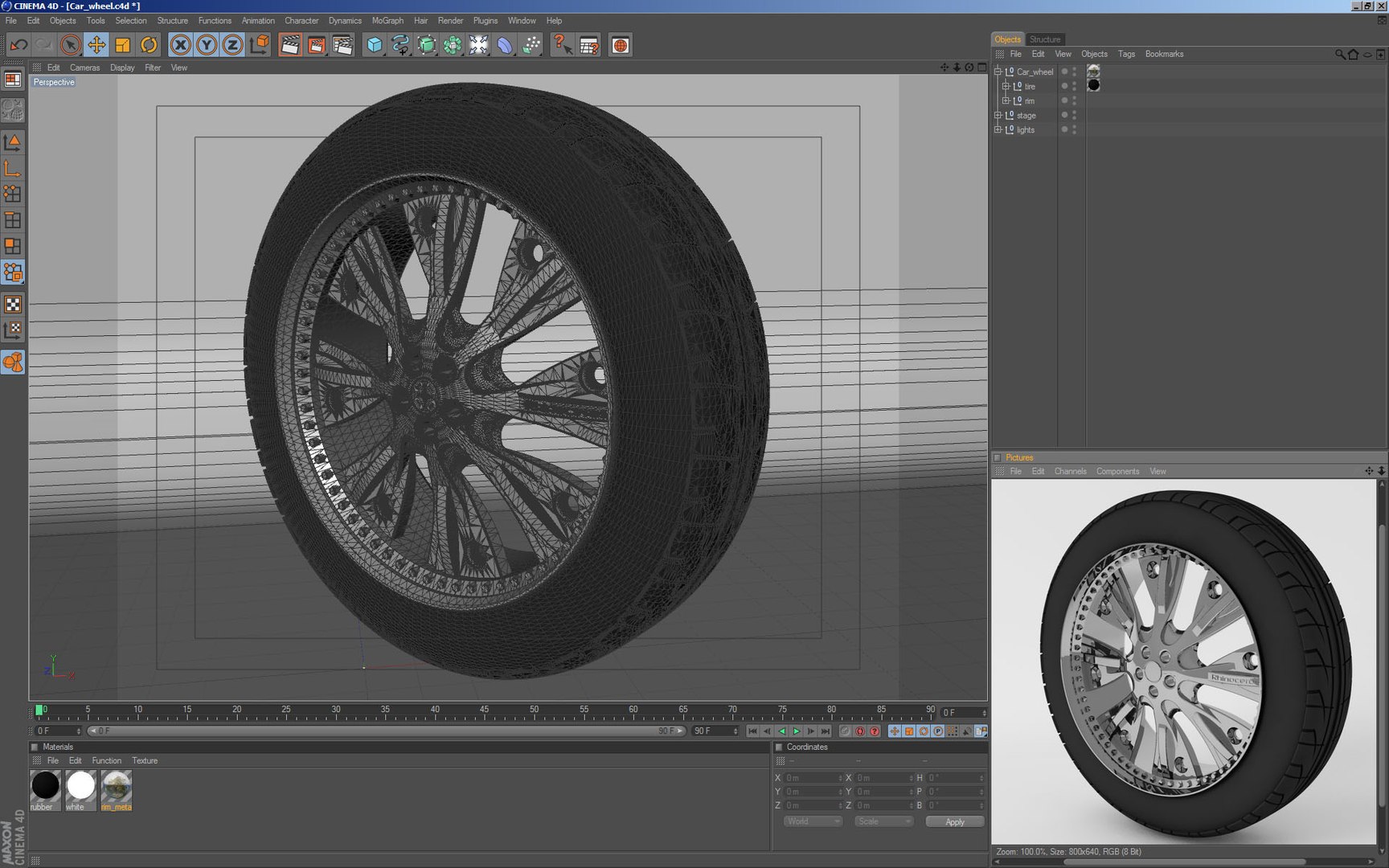 Tire Rim 3d 3ds