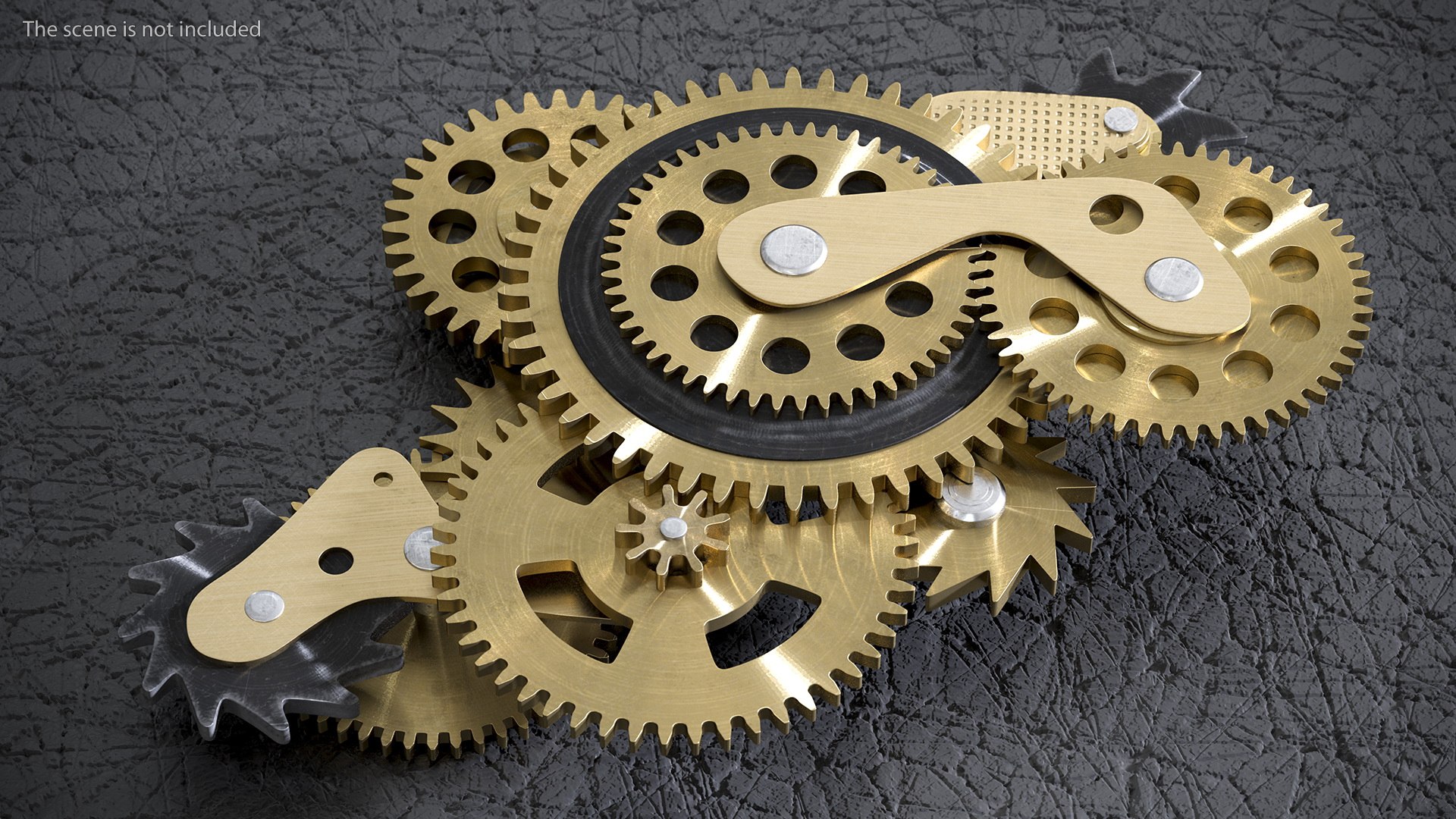 3D Cog Gears Bronze - TurboSquid 1656942