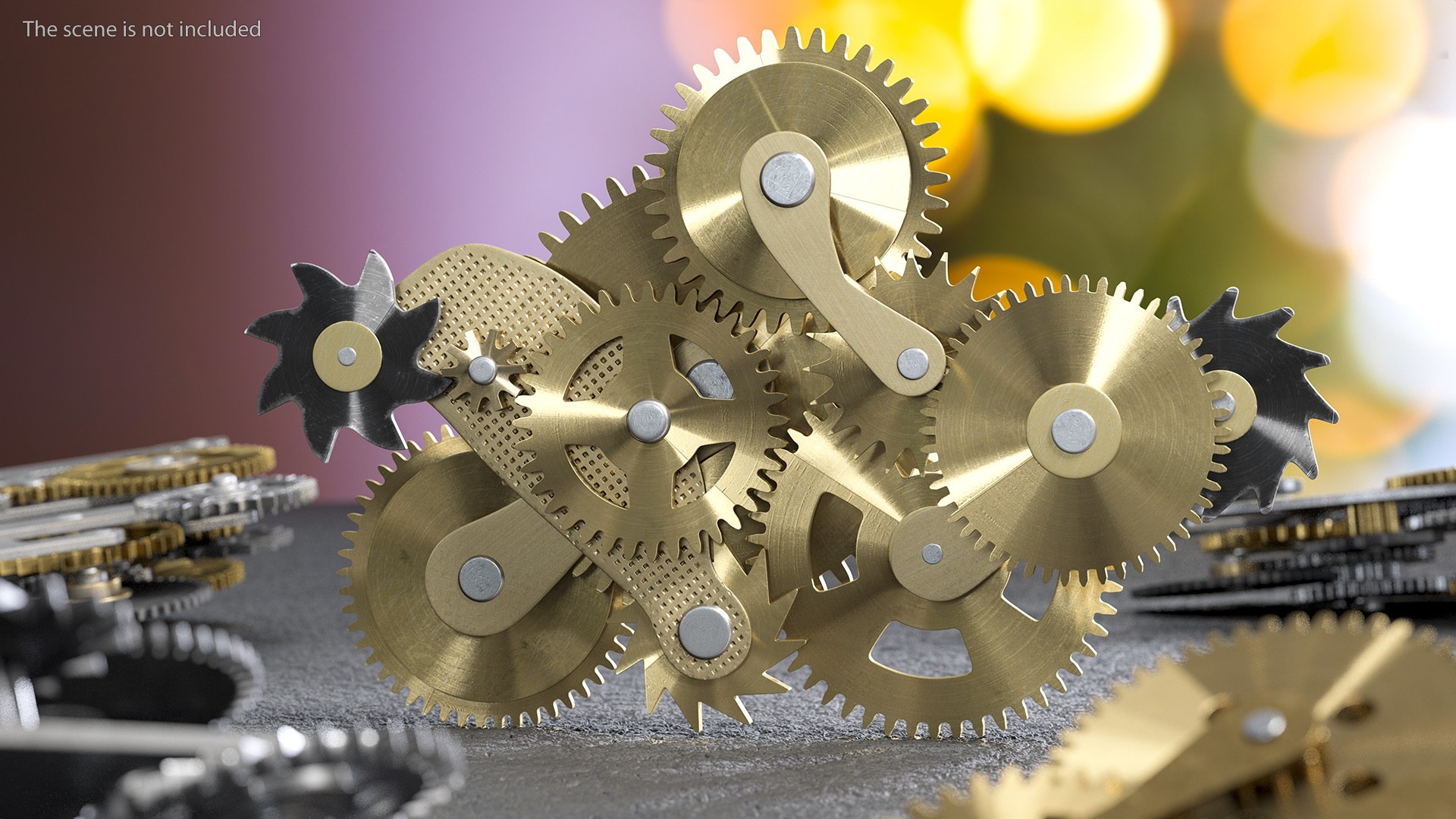 3D Cog Gears Bronze - TurboSquid 1656942