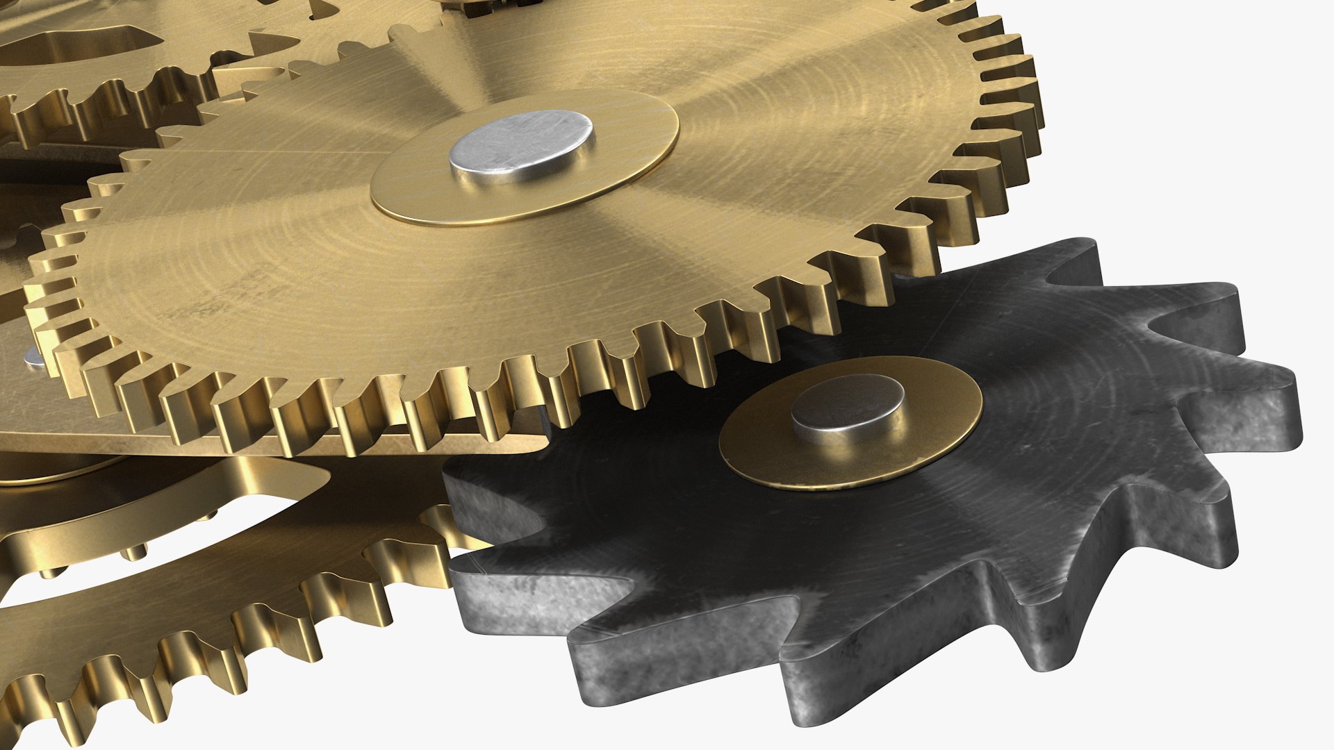 3D cog gears bronze - TurboSquid 1656942