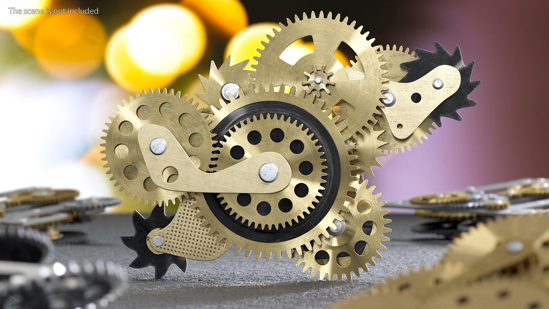 3D Cog Gears Bronze - TurboSquid 1656942