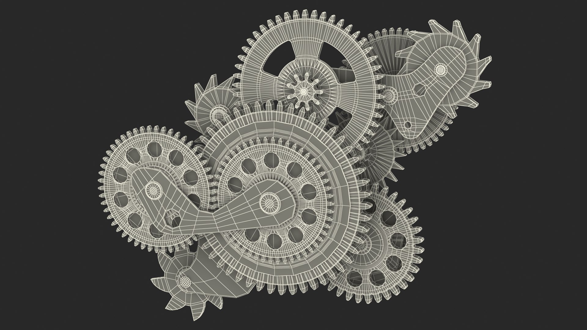 3D cog gears bronze - TurboSquid 1656942