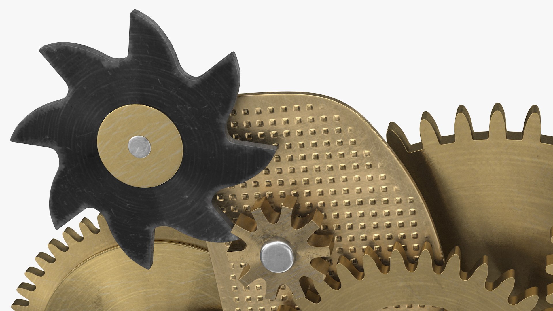 3D cog gears bronze - TurboSquid 1656942