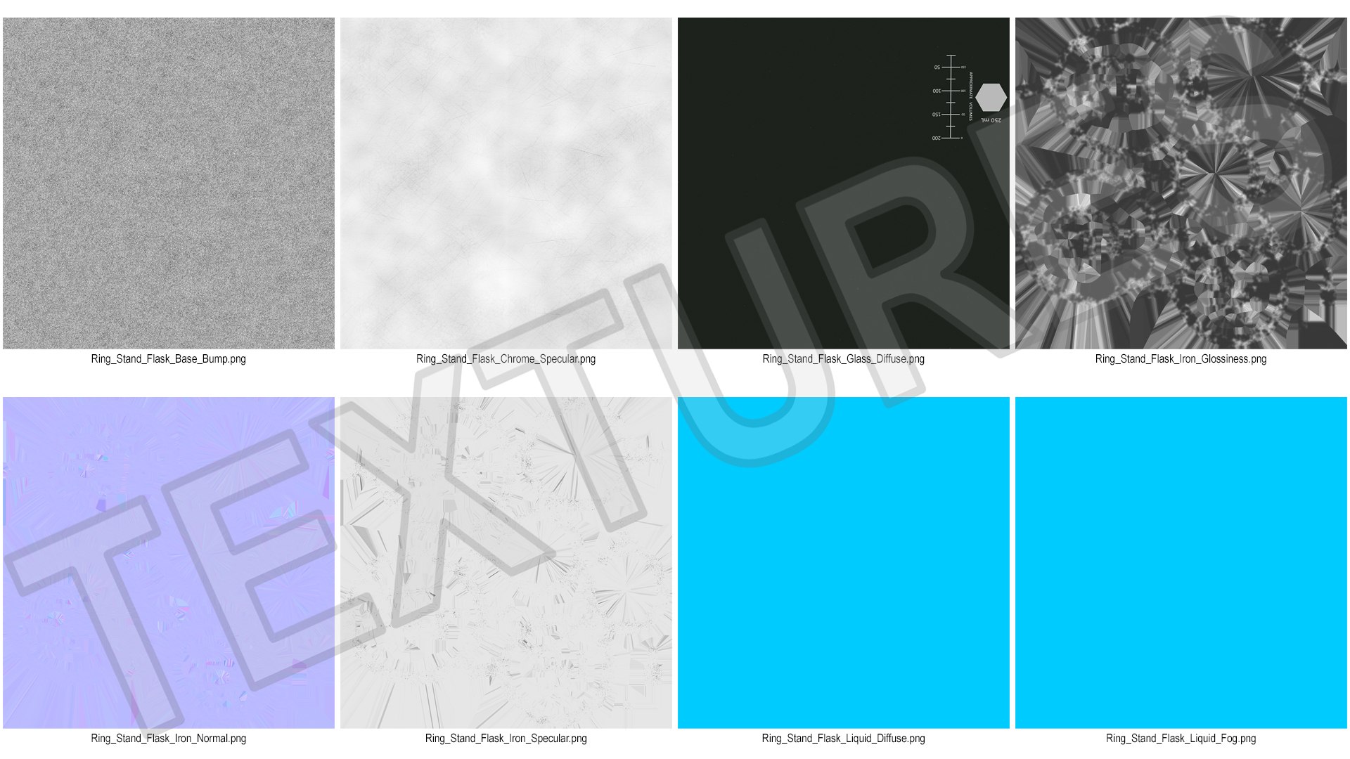 Ring Stand with Beaker 250ml 3D - TurboSquid 2151837