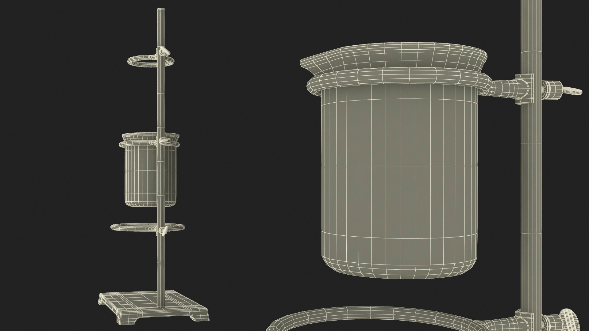 Ring Stand with Beaker 250ml 3D - TurboSquid 2151837