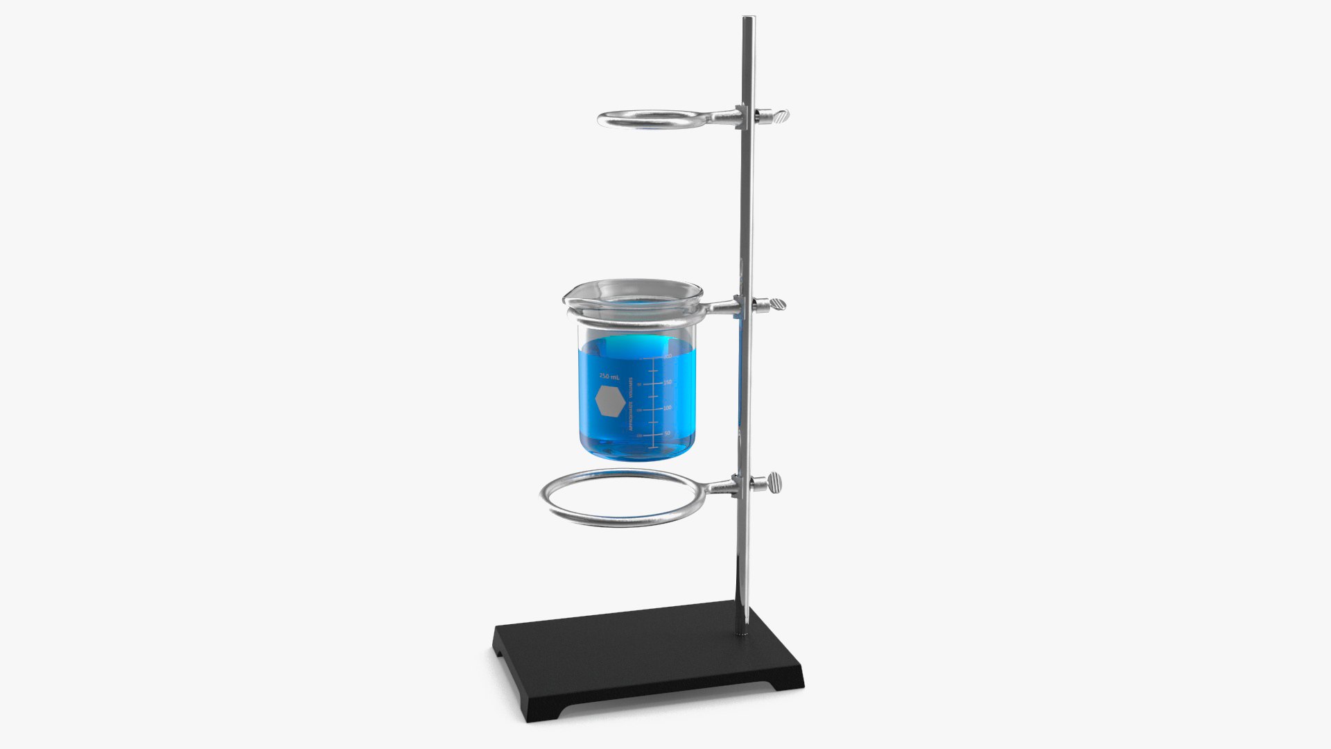 Ring Stand with Beaker 250ml 3D - TurboSquid 2151837