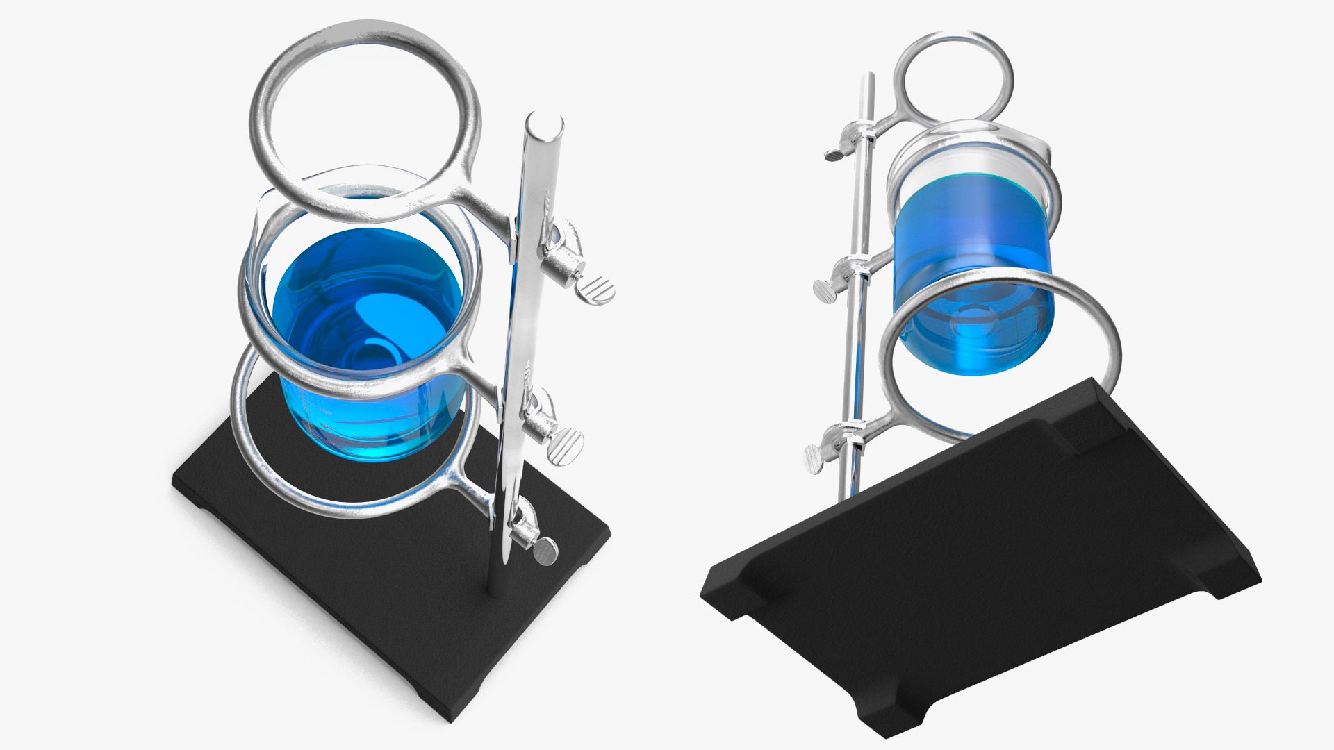 Ring Stand with Beaker 250ml 3D - TurboSquid 2151837