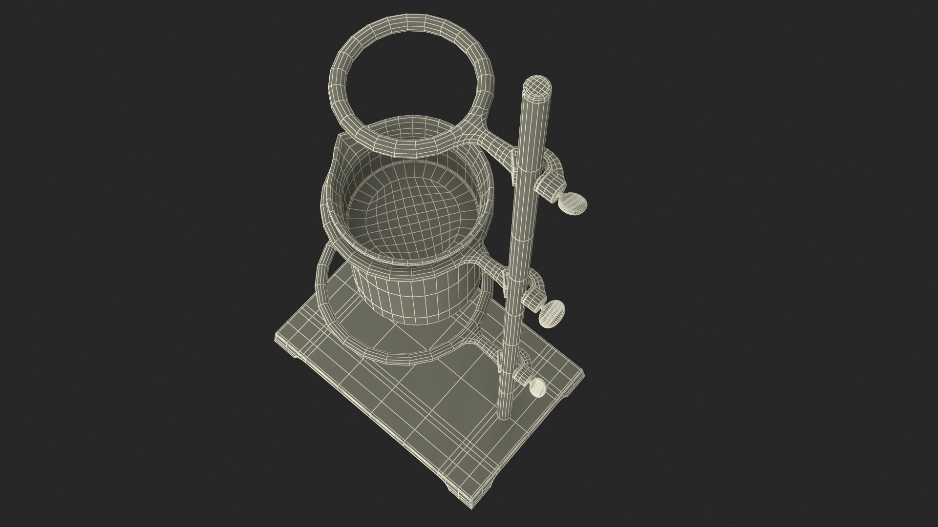 Ring Stand with Beaker 250ml 3D - TurboSquid 2151837