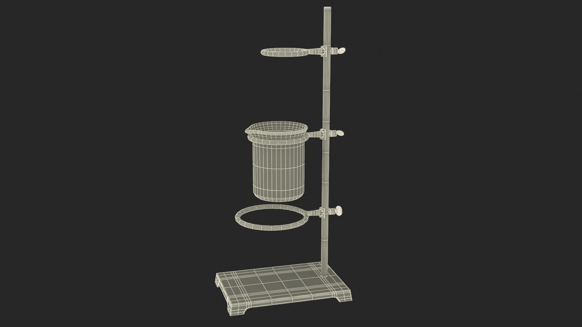 Ring Stand with Beaker 250ml 3D - TurboSquid 2151837