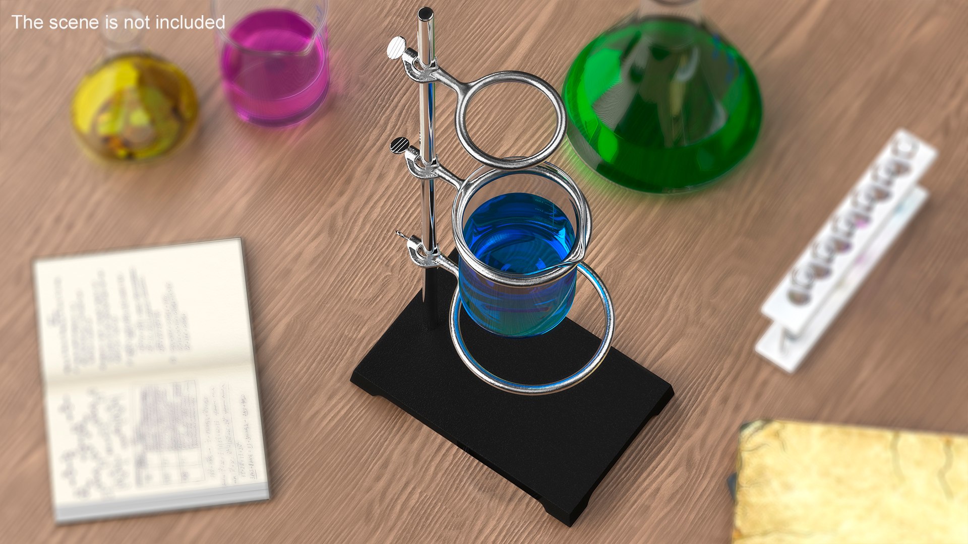 Ring Stand with Beaker 250ml 3D - TurboSquid 2151837