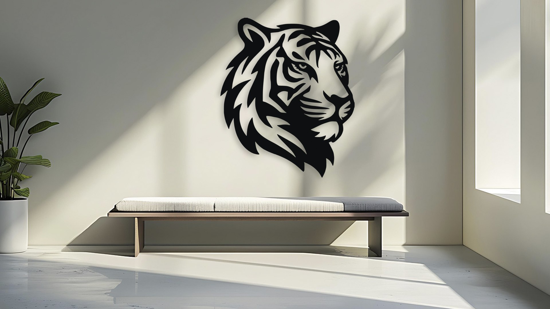 Tiger Head Wall Decor Art 3D - TurboSquid 2477312