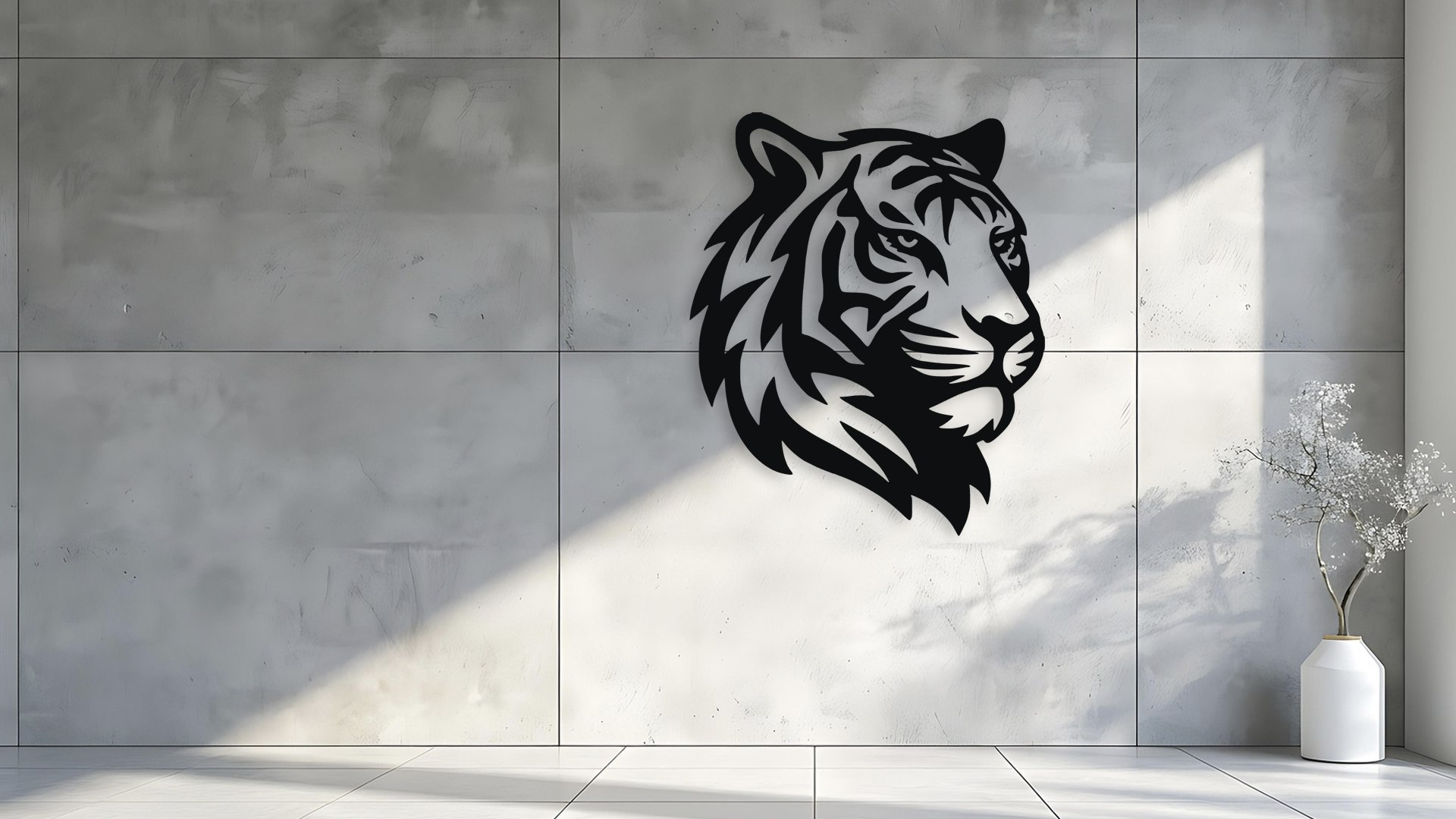 Tiger Head Wall Decor Art 3D - TurboSquid 2477312