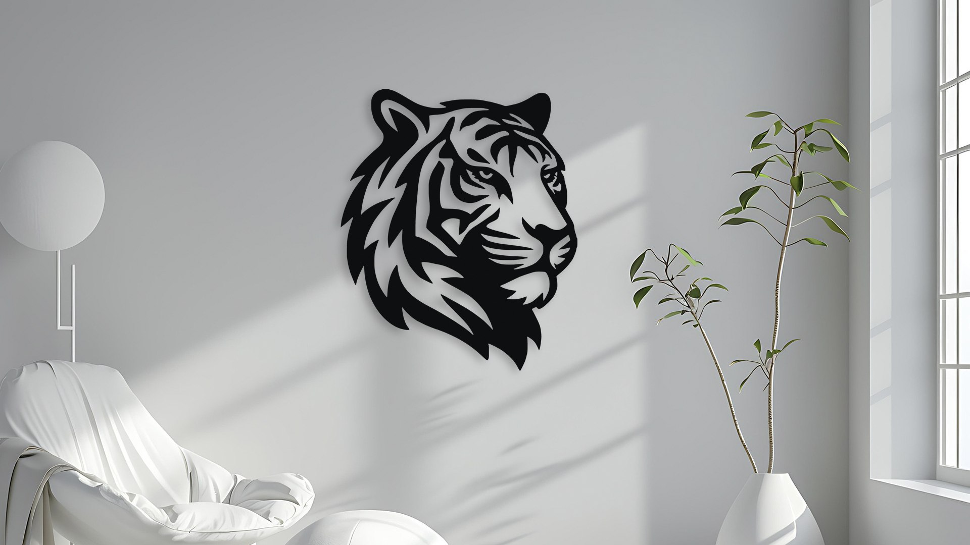 Tiger Head Wall Decor Art 3D - TurboSquid 2477312