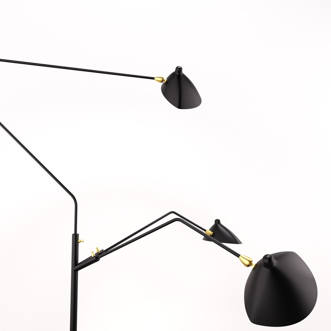 Standing Lamp Package Serge 3D Model - TurboSquid 1367930