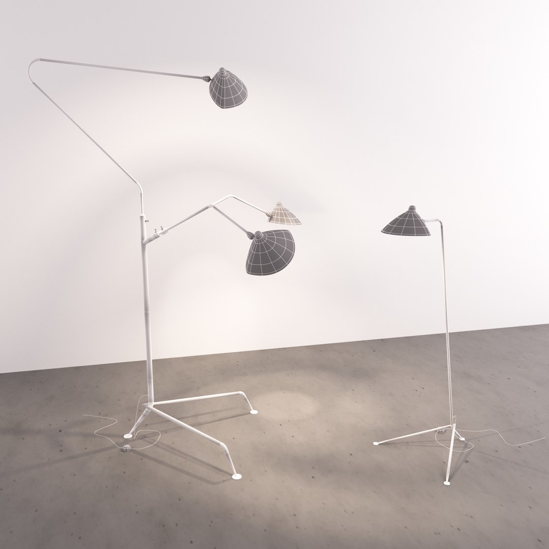 Standing Lamp Package Serge 3D Model - TurboSquid 1367930