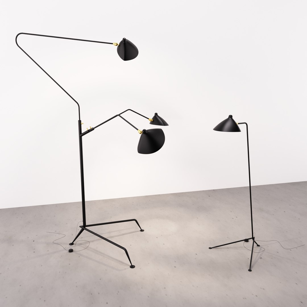 Standing Lamp Package Serge 3D Model - TurboSquid 1367930