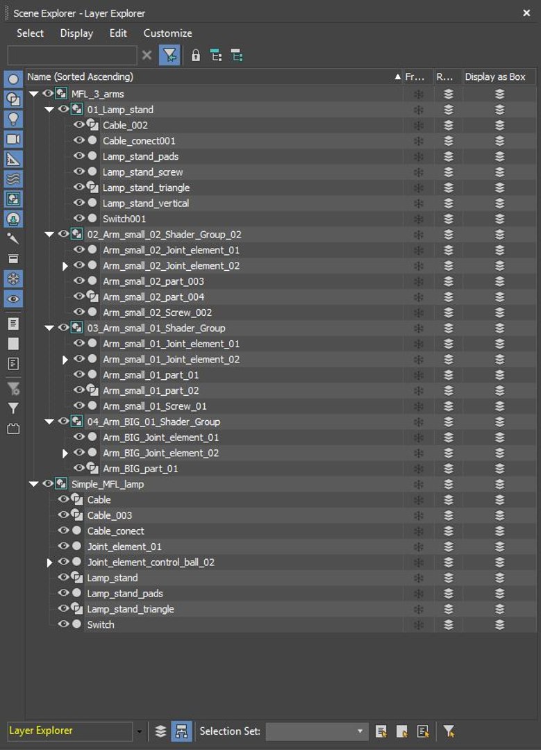 Standing Lamp Package Serge 3D Model - TurboSquid 1367930