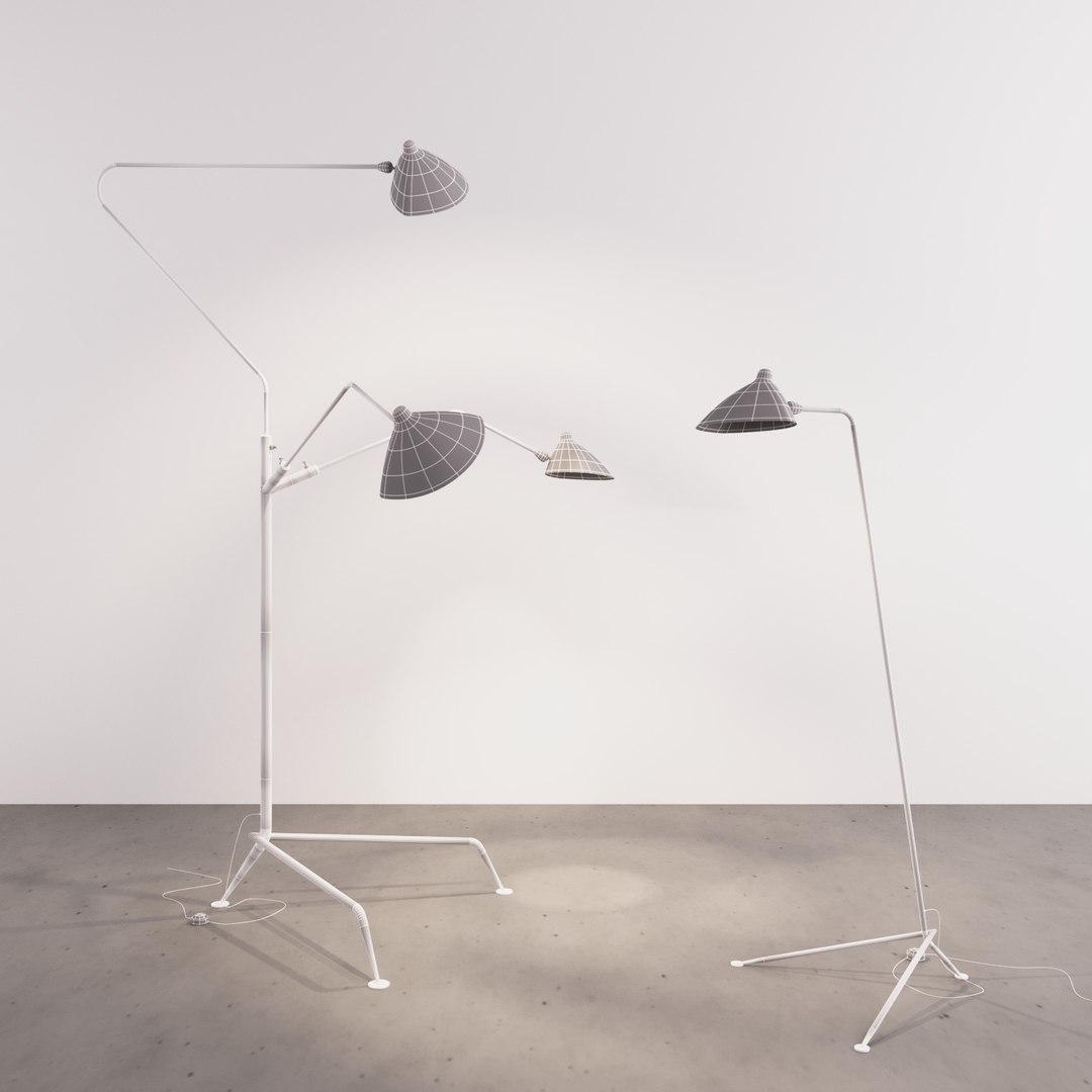 Standing Lamp Package Serge 3D Model - TurboSquid 1367930