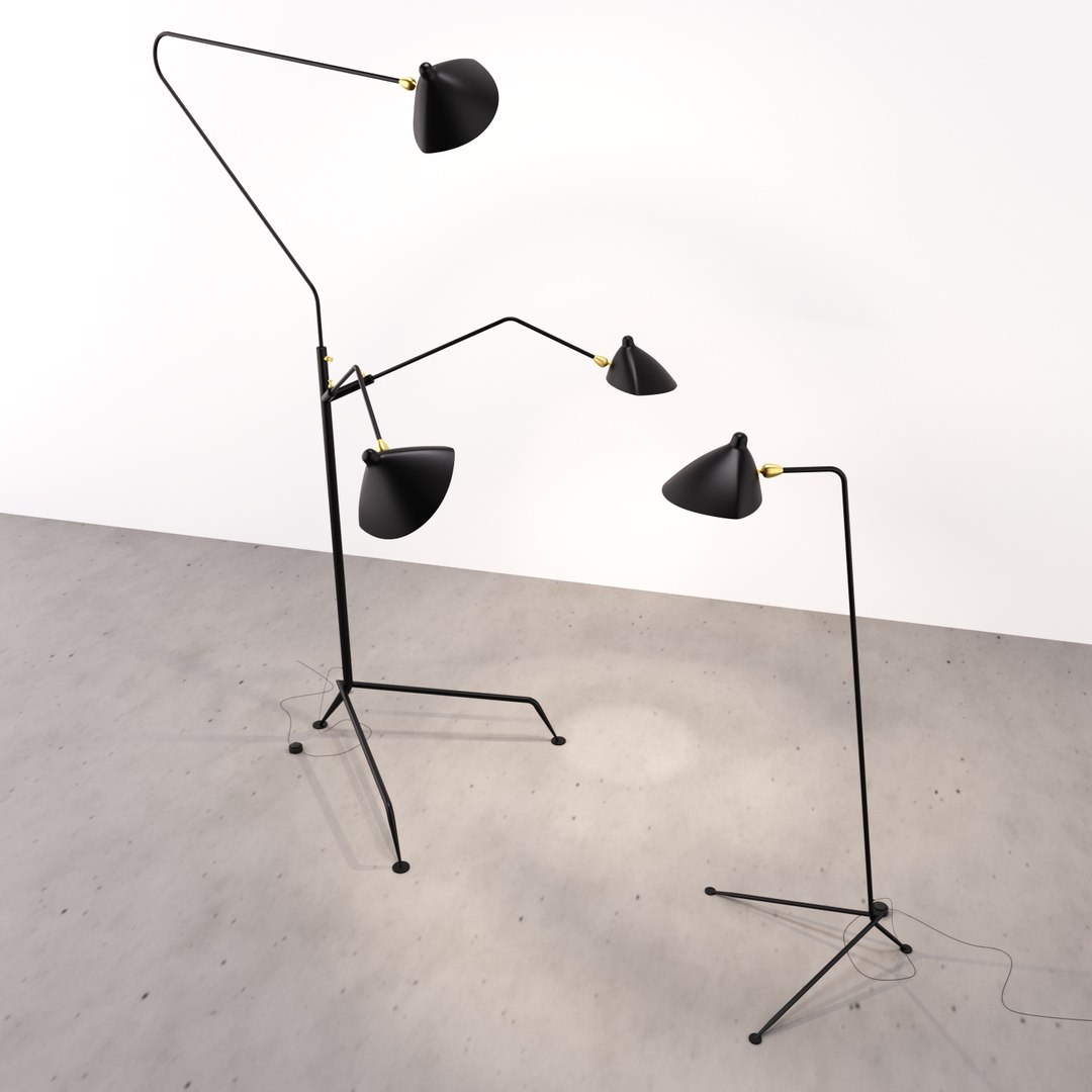 Standing Lamp Package Serge 3D Model - TurboSquid 1367930