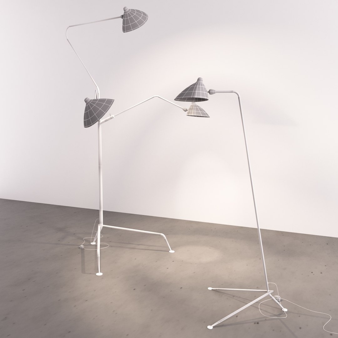 Standing Lamp Package Serge 3D Model - TurboSquid 1367930