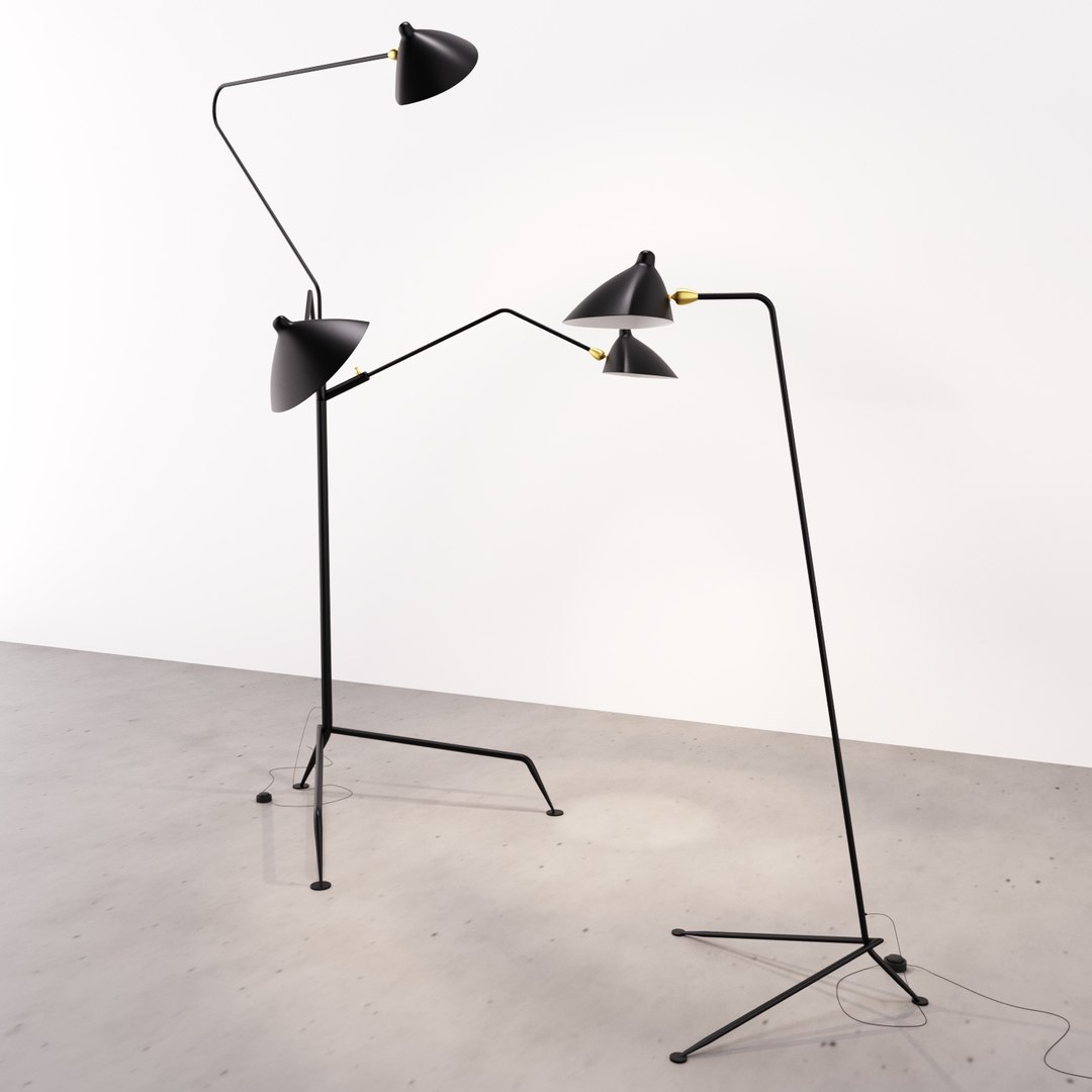 Standing Lamp Package Serge 3D Model - TurboSquid 1367930