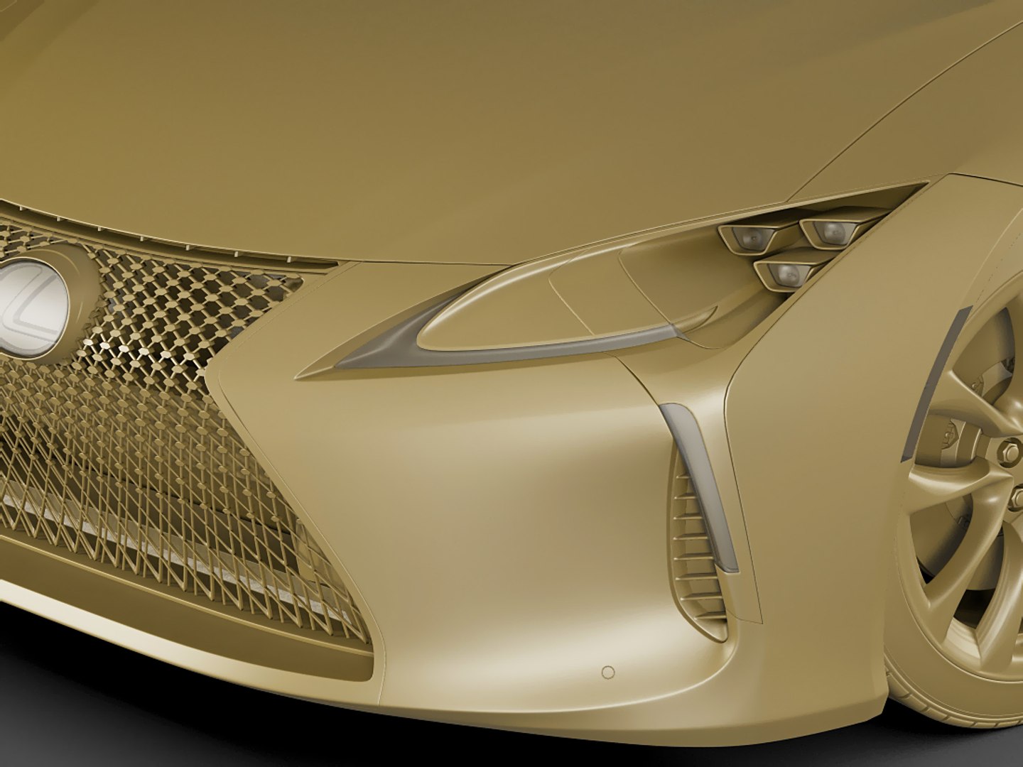 lexus lc lc500 3d c4d
