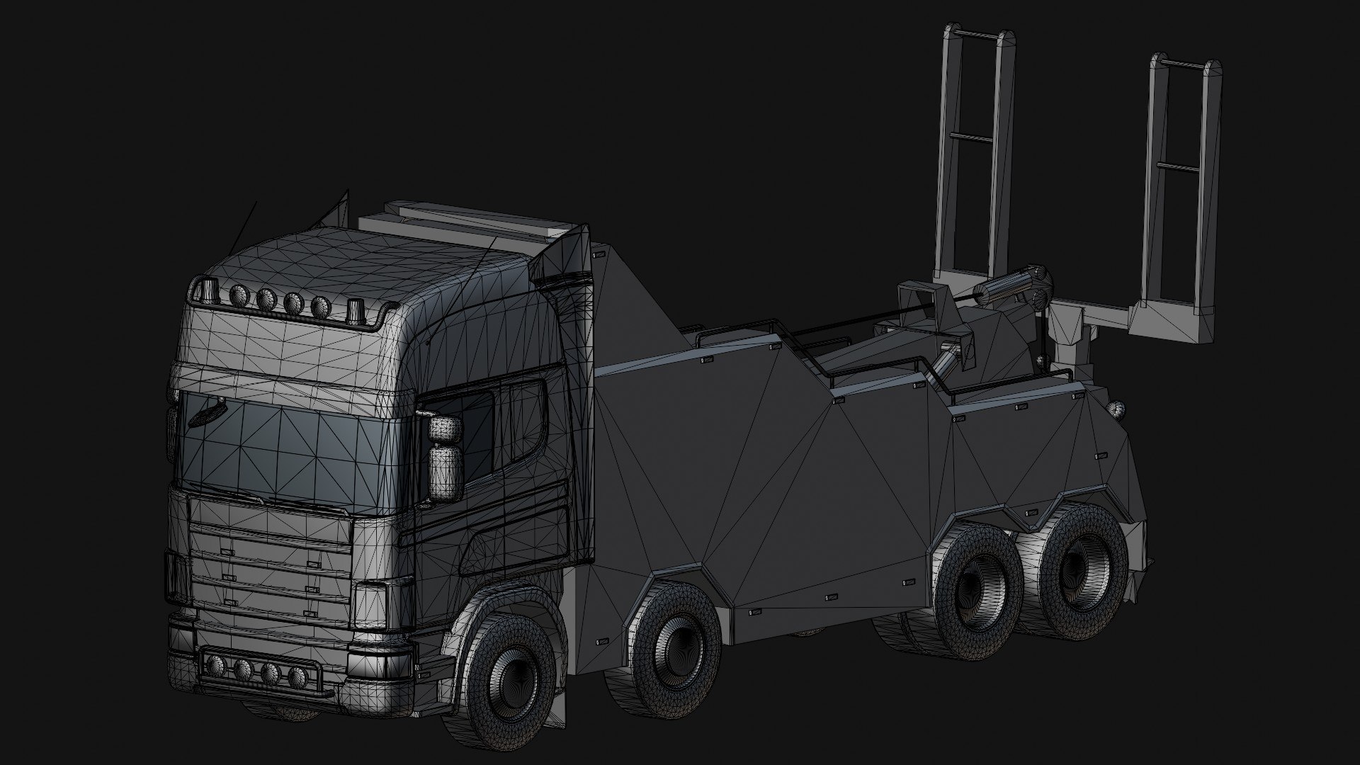 3D Fire Rescue Wrecker Unit - TurboSquid 2324130