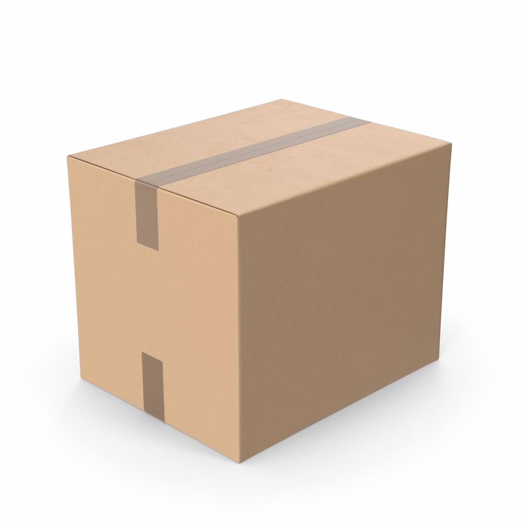 3D Cardboard Box - TurboSquid 2066634