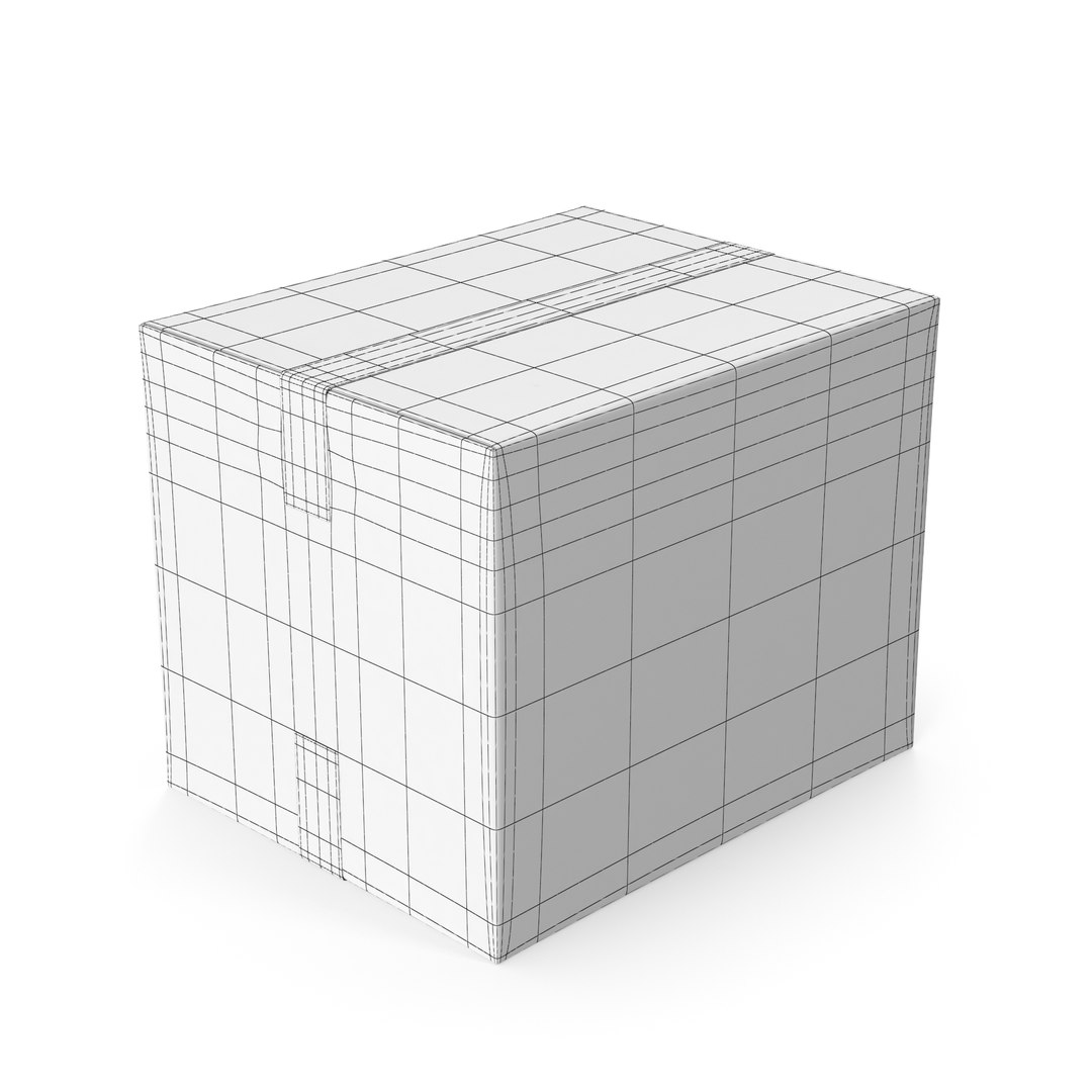 3D Cardboard Box - TurboSquid 2066634