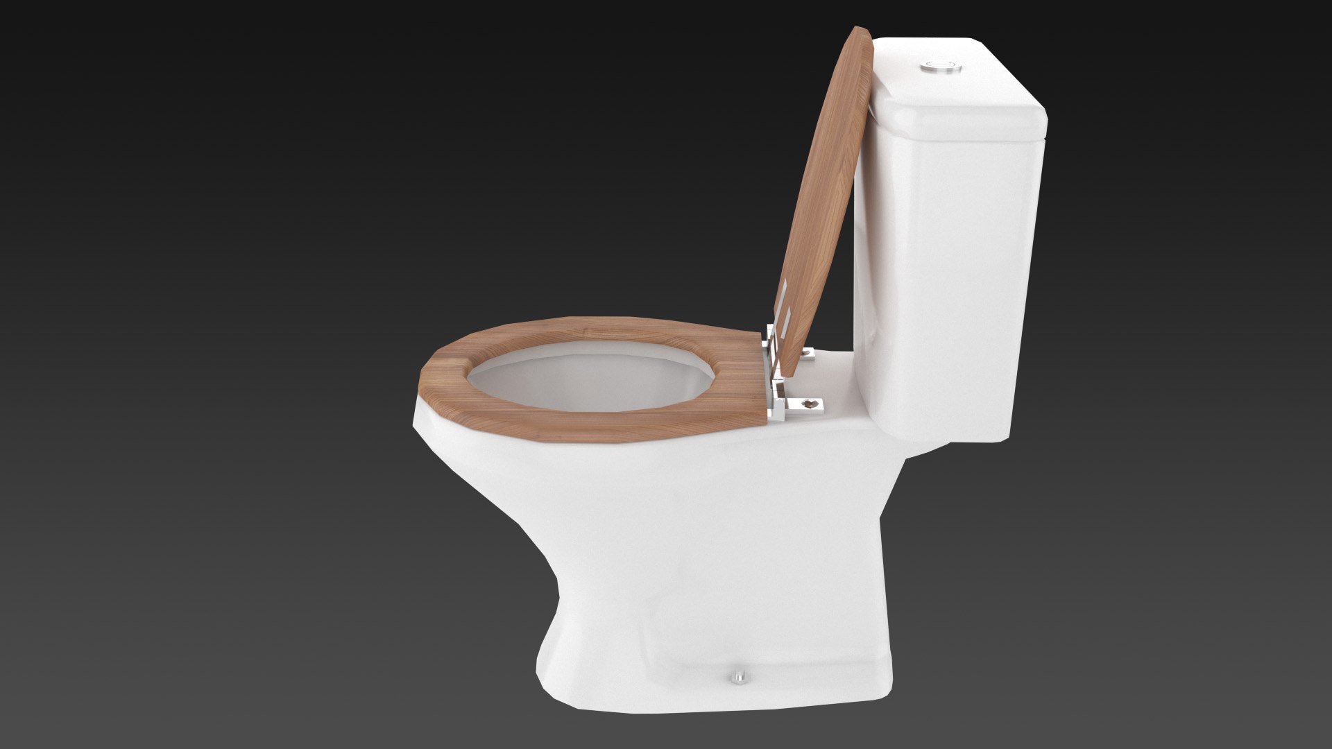 3d toilet t model