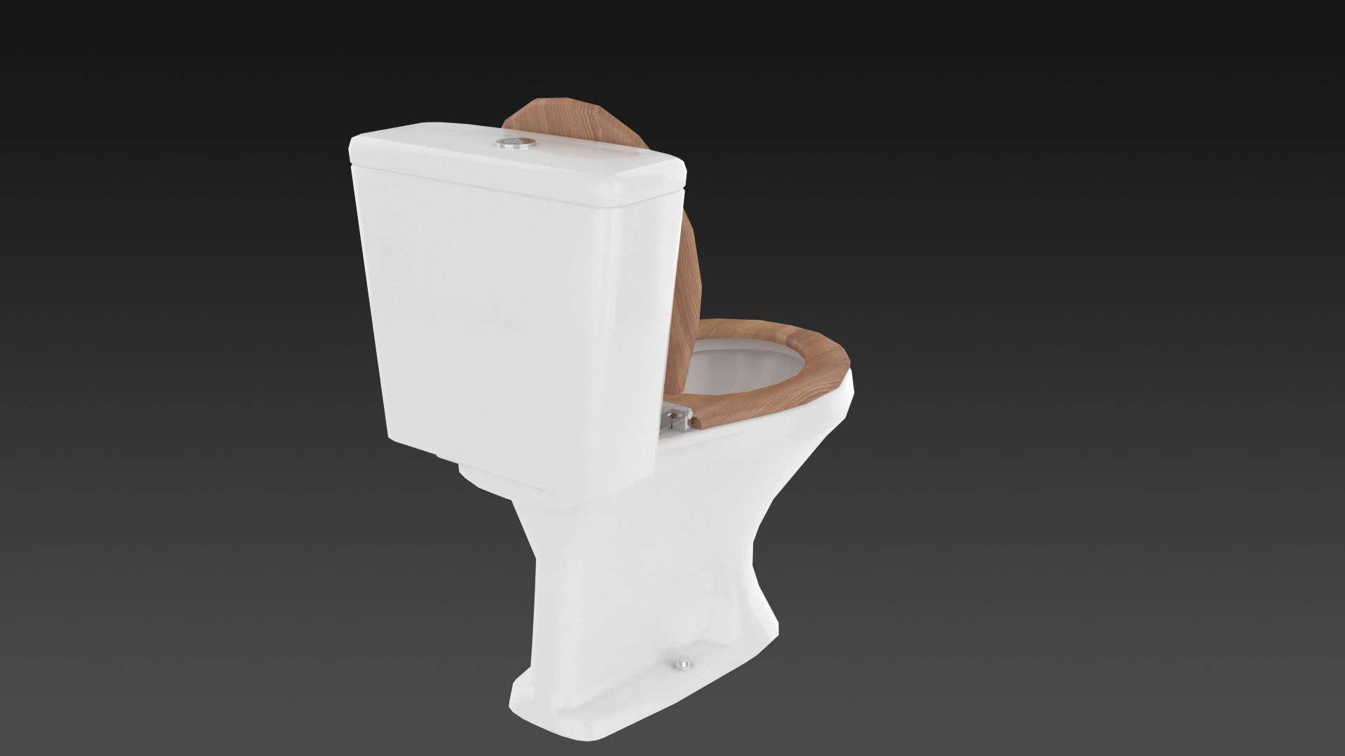 3d toilet t model