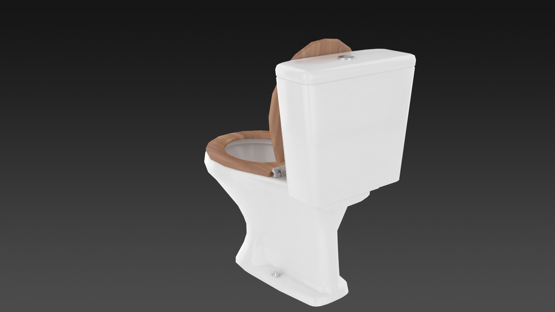 3d toilet t model