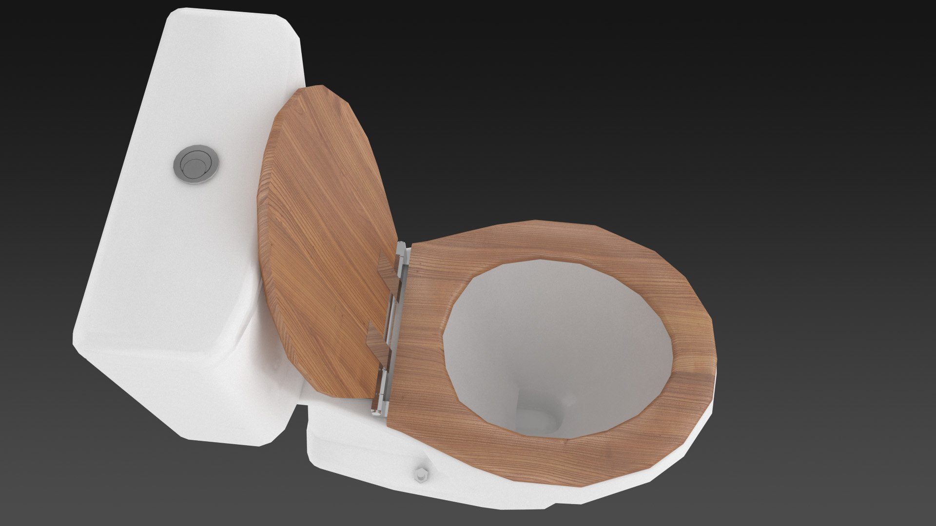 3d toilet t model