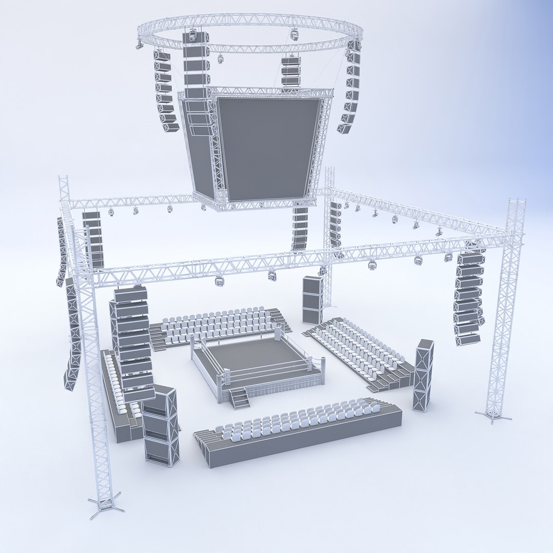 Boxing Area 3D Model - TurboSquid 1538756