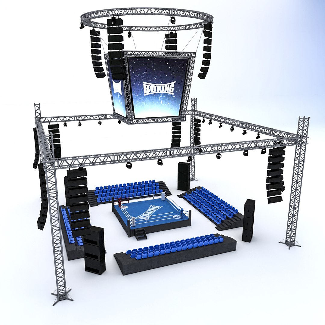 Boxing Area 3D Model - TurboSquid 1538756
