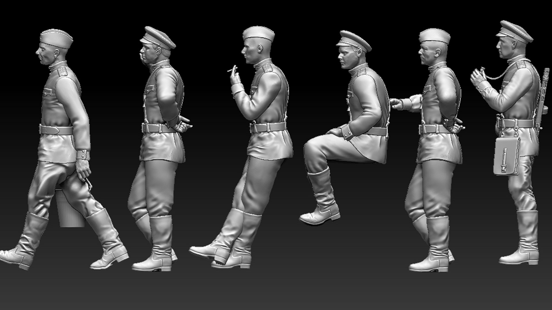 3D ussr soldiers ww2 model - TurboSquid 1766291