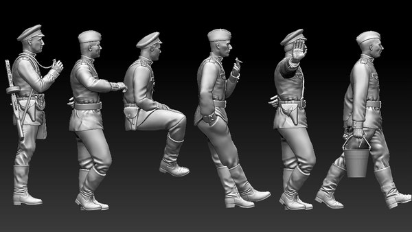 modelo 3d soldados de la urss ww2 - TurboSquid 1766291