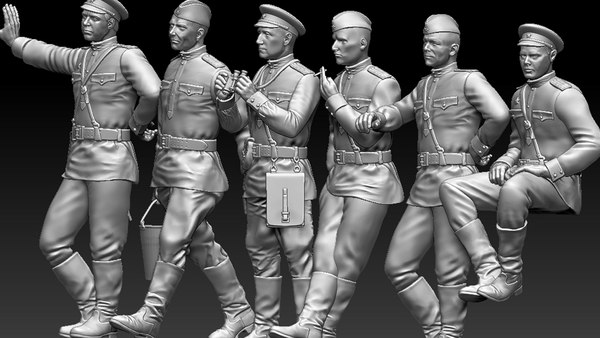 modelo 3d soldados de la urss ww2 - TurboSquid 1766291