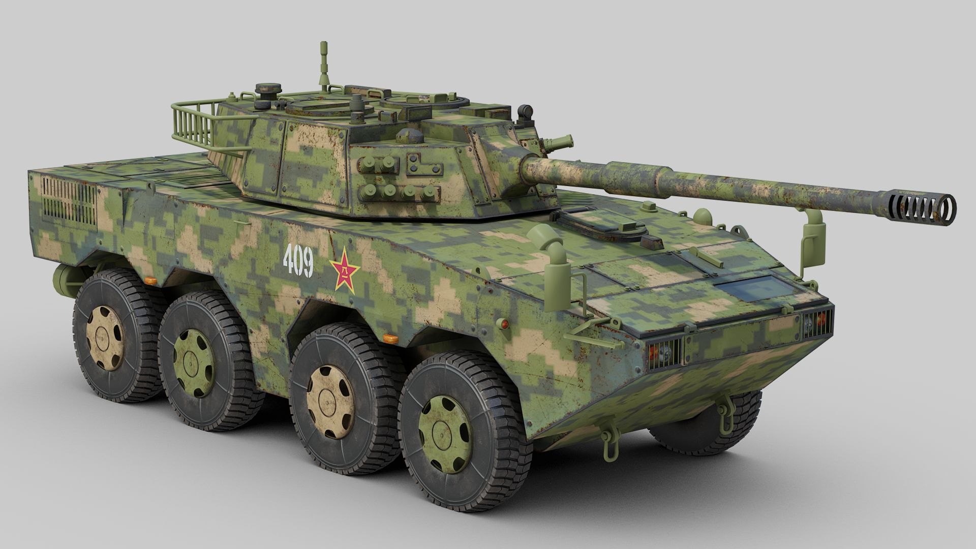 ZTL 11 Assault Gun 3D - TurboSquid 1820328