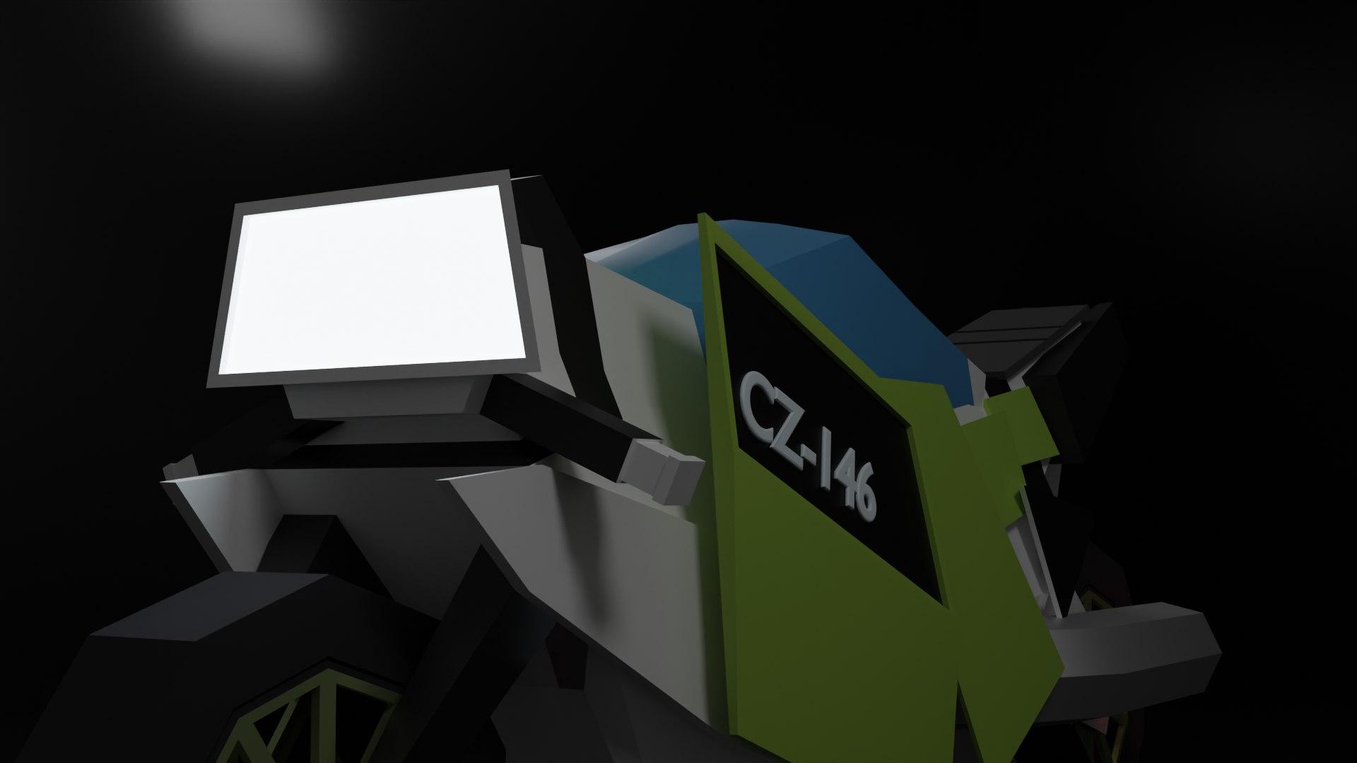 3D Futuristic Simple Motorcycle Model - TurboSquid 2183760