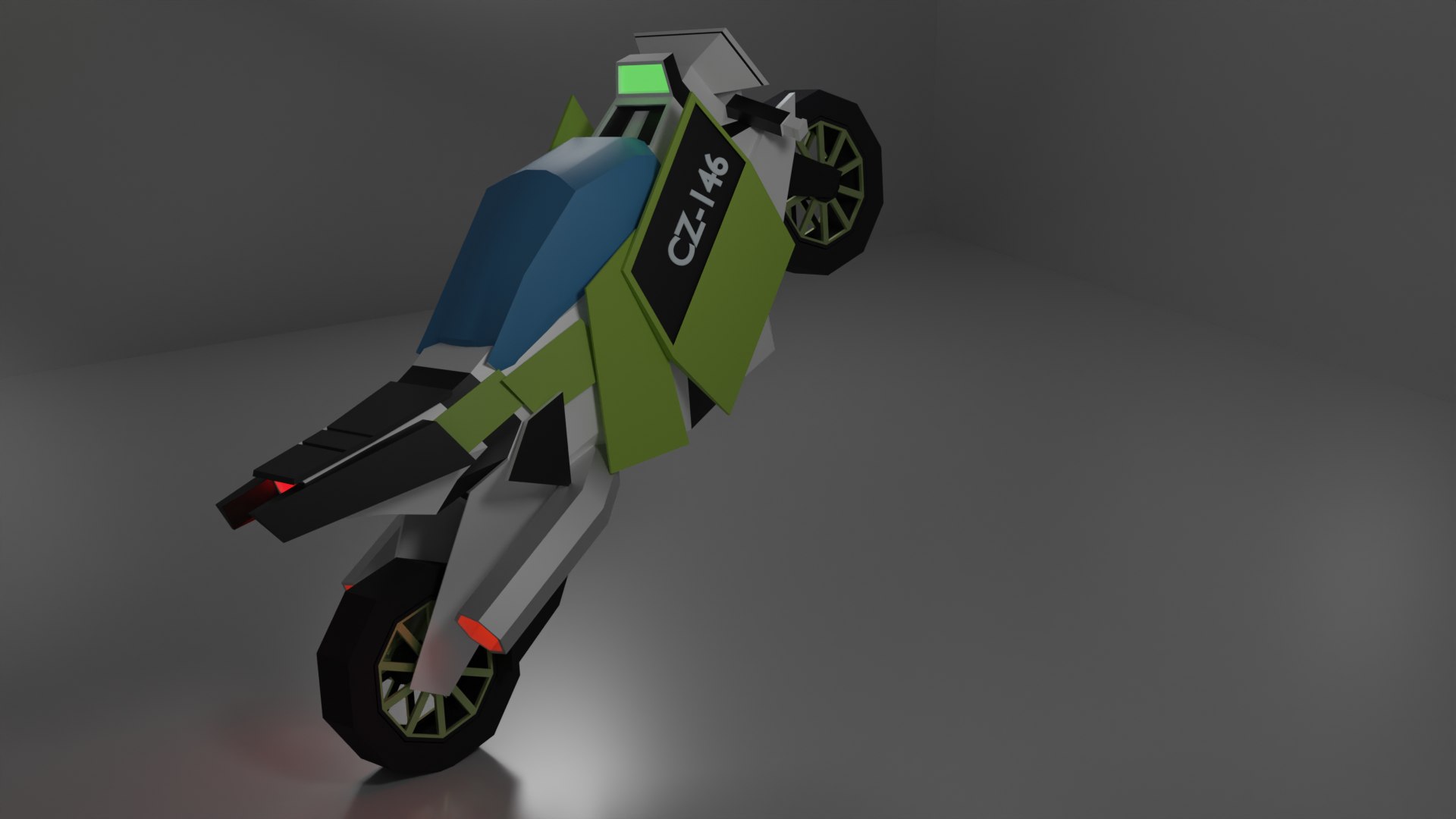 3D Futuristic Simple Motorcycle model - TurboSquid 2183760