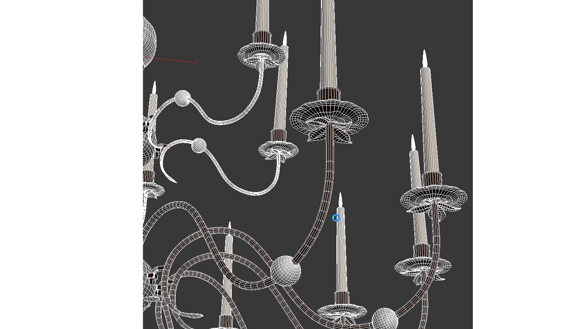 Monumental Wooden Candelabra Large Chandelier 3D Model - TurboSquid 2078467