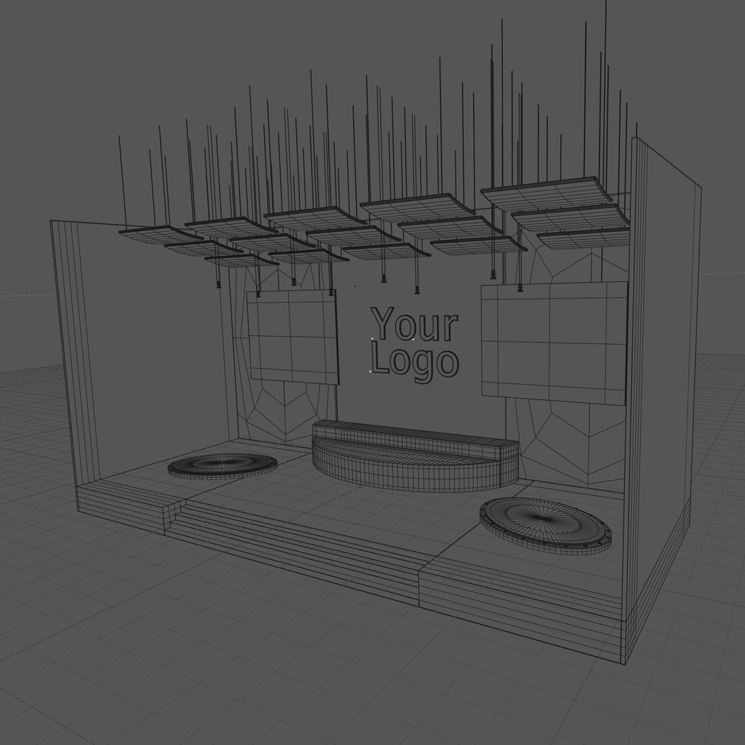 Talkshow Stage 3d Model