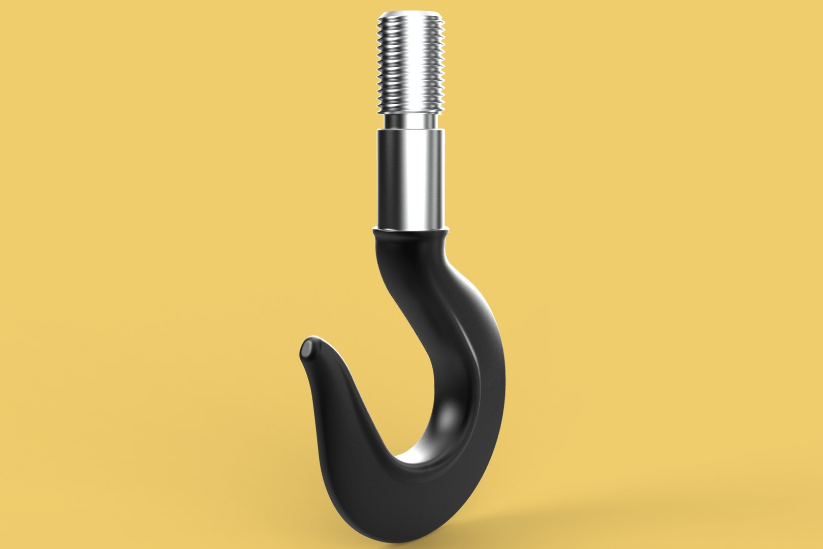 CAST IRON HOOK FORGED SINGLE LIFTING CRANE HOOKS HOIST WINCH TON 3D ...