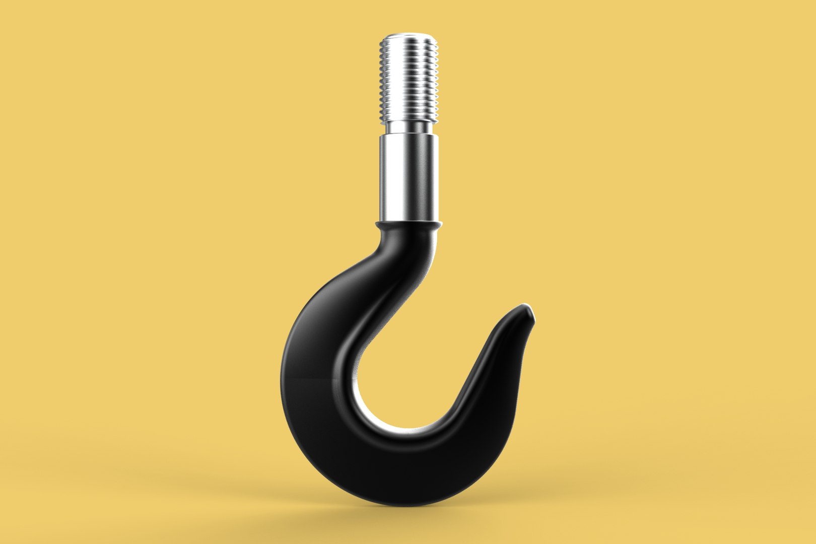 CAST IRON HOOK FORGED SINGLE LIFTING CRANE HOOKS HOIST WINCH TON 3D ...