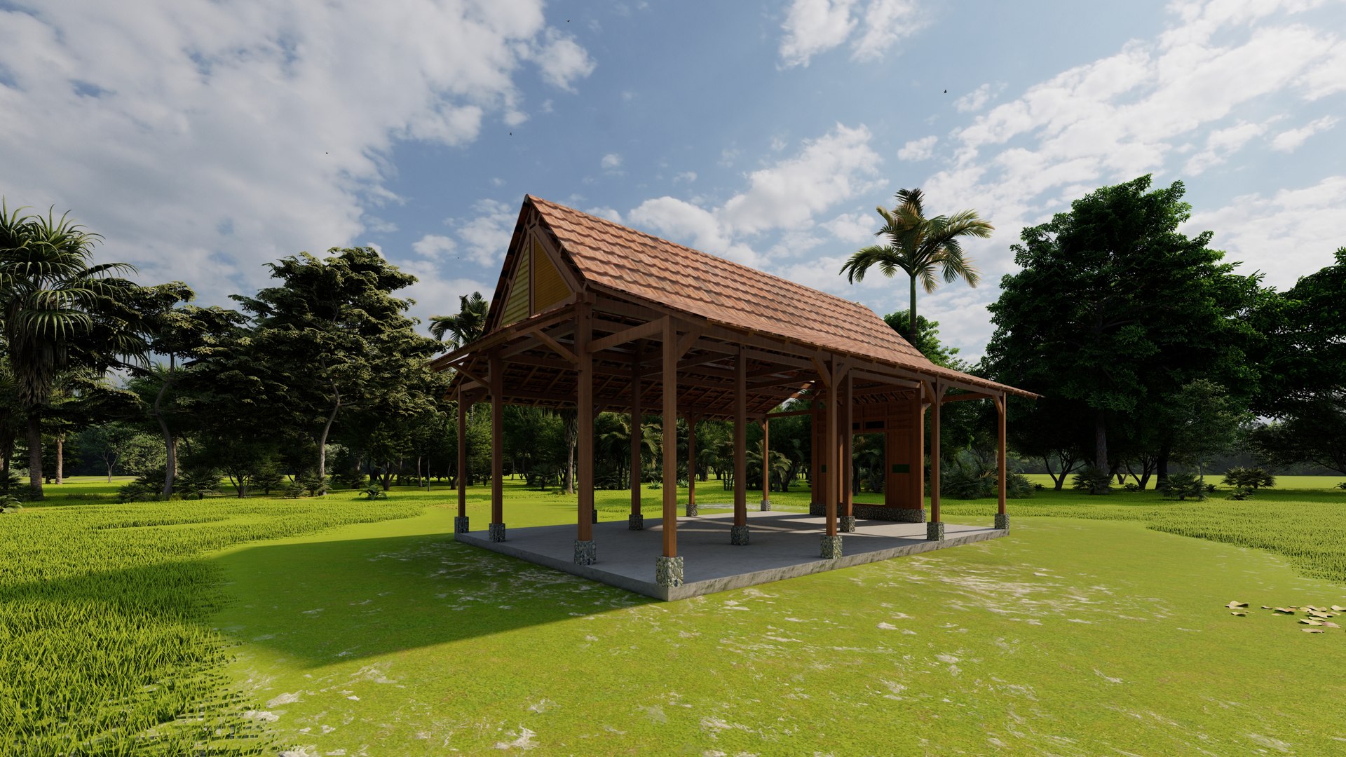 Javanese Rustic House 3D Model - TurboSquid 2097392