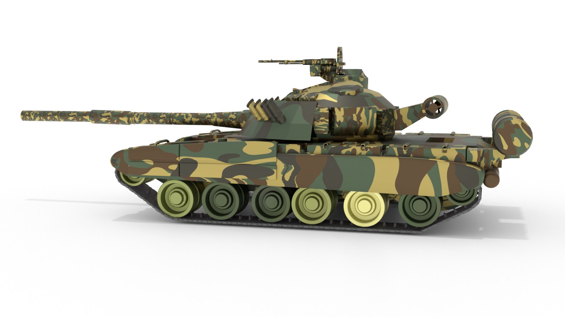 3D Model Tank T-80 UK Battle Tank CGI 3D Model - TurboSquid 1736385
