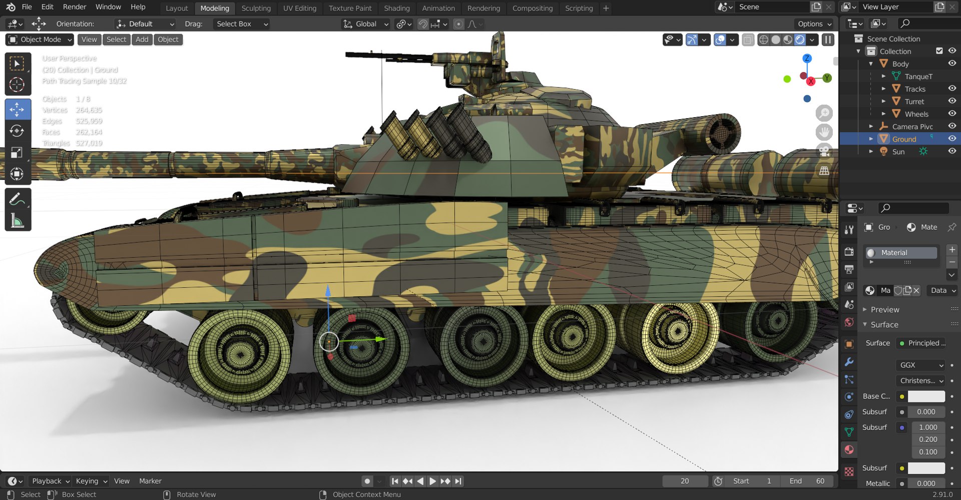 3D Model Tank T-80 UK Battle Tank CGI 3D Model - TurboSquid 1736385