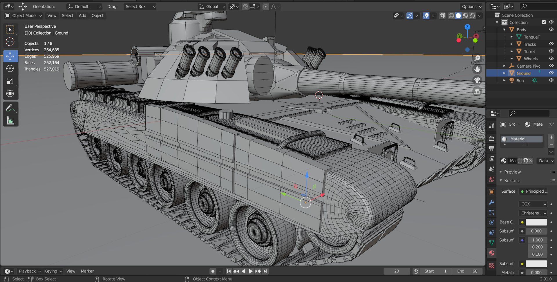 3D Model Tank T-80 UK Battle Tank CGI 3D Model - TurboSquid 1736385